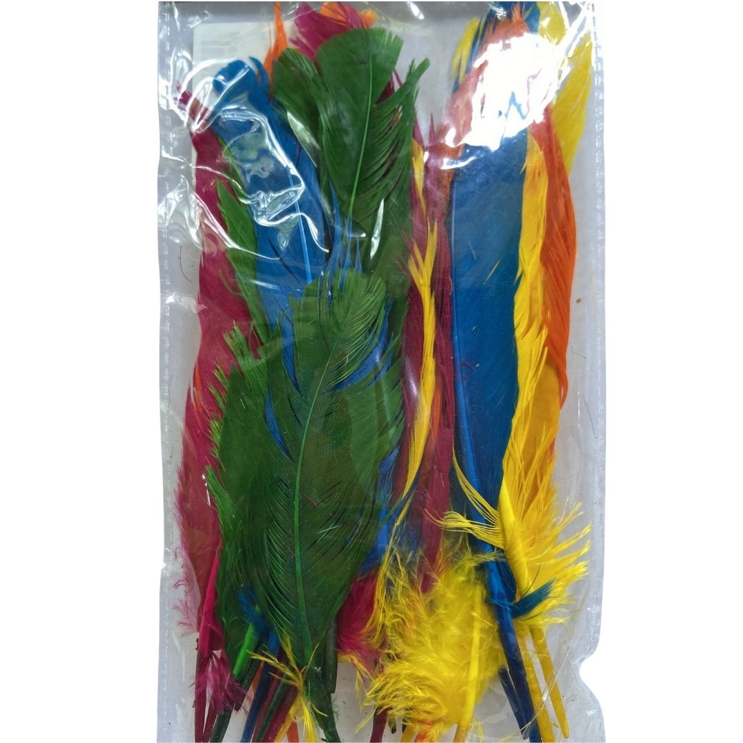 Multi color feathers - StickyKnots